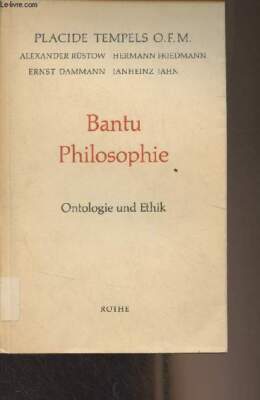 Bantu-philosophie - Ontologie und ethik - Placide Tempels - 1956 | eBay