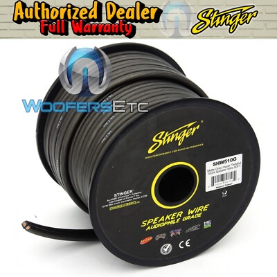 STINGER SHW510G-50 50FT 10GA GAUGE HYPER TWISTED 100% OFC COPPER ...