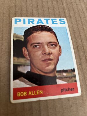 1964 Topps Bob Allen #209 Pittsburgh Pirates Vintage Baseball Card ...