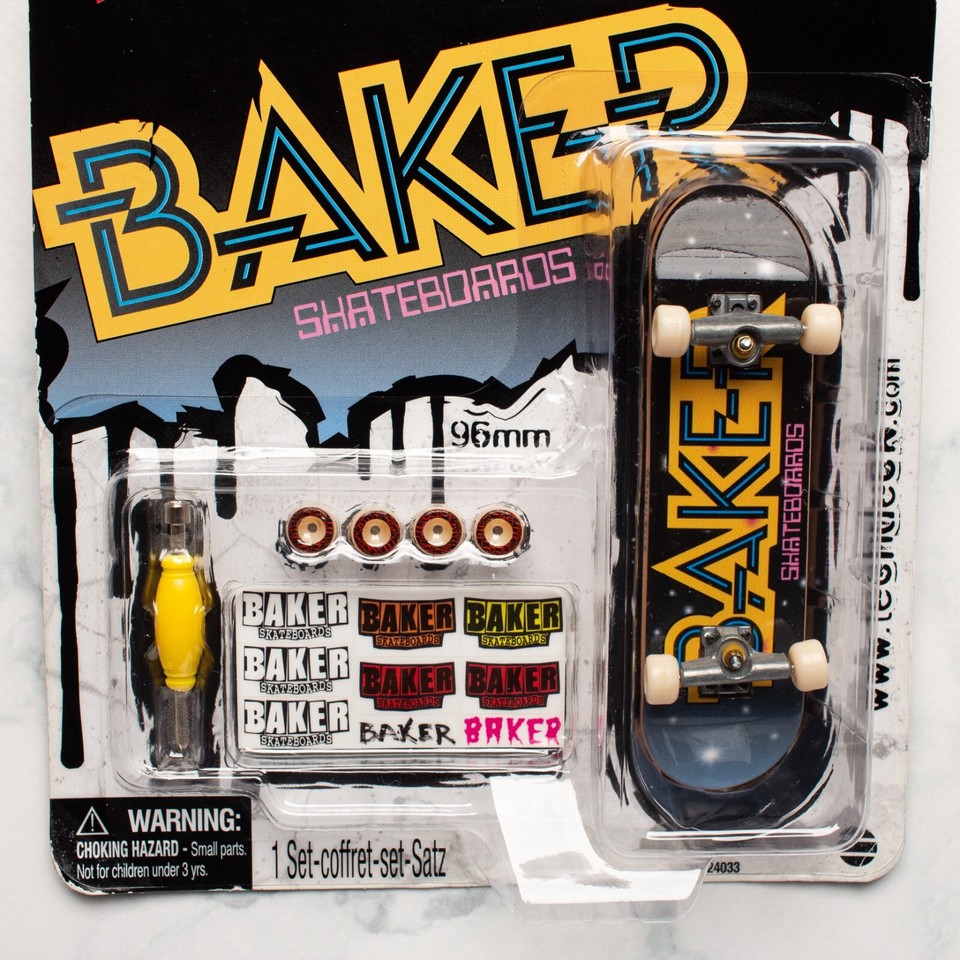 Tech Deck Baker Skateboards Neon Logo Ultra Rare Fingerboard Skate 96 ...