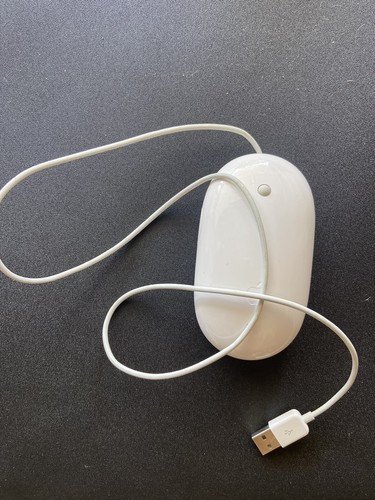 Apple Mighty Mouse Optical Wired Mouse White A1152 | eBay