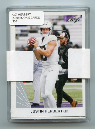 (30) JUSTIN HERBERT Chargers 2020 ROOKIE Cards Lot (ALL EXACTLY THE ...