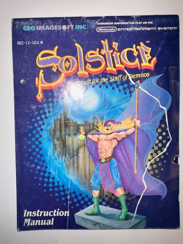 Solstice Nintendo NES Manual Instruction Booklet Authentic | eBay