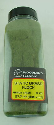 Woodland Scenics Medium Green Static Grass Flock Shaker 57.7 cubic ...