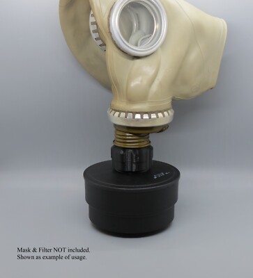 40mm GOST To 40mm NATO Can Filter Gas Mask Threaded Adapter w/ Gasket ...