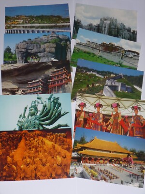 LOT OF 12 PACKS (10 postcards in each pack) SPLENDID CHINA POSTCARDS ...