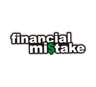 Financial Mistake 150mm x 45mm Decal Stickers Car Van Campervan Bumper ...