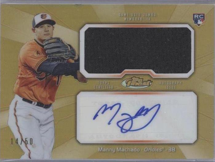 2013 Topps Finest - Autograph Jumbo Relic Rookie Refractor Manny ...