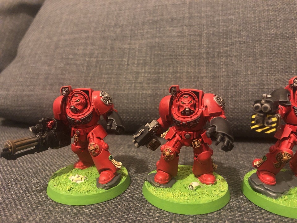Warhammer 40k Painted Blood Angels Terminator Squad | eBay UK