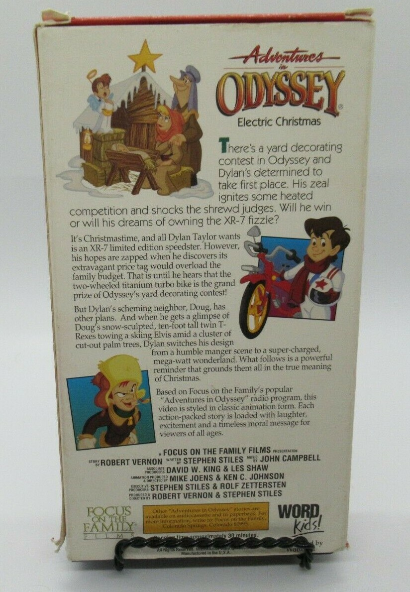 ADVENTURES IN ODYSSEY: ELECTRIC CHRISTMAS ANIMATED VHS VIDEO, FOCUS ON ...