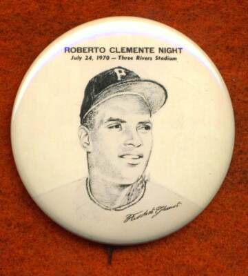 1970 STYLE Roberto CLEMENTE Night RP *PIN* Three Rivers Stadium ...