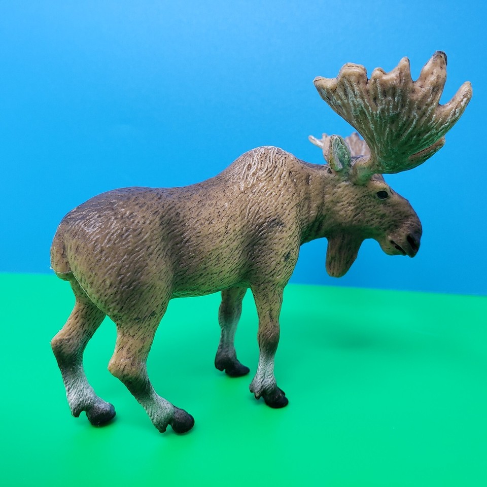 Moose Wildlife Realistic Toy Figure | eBay
