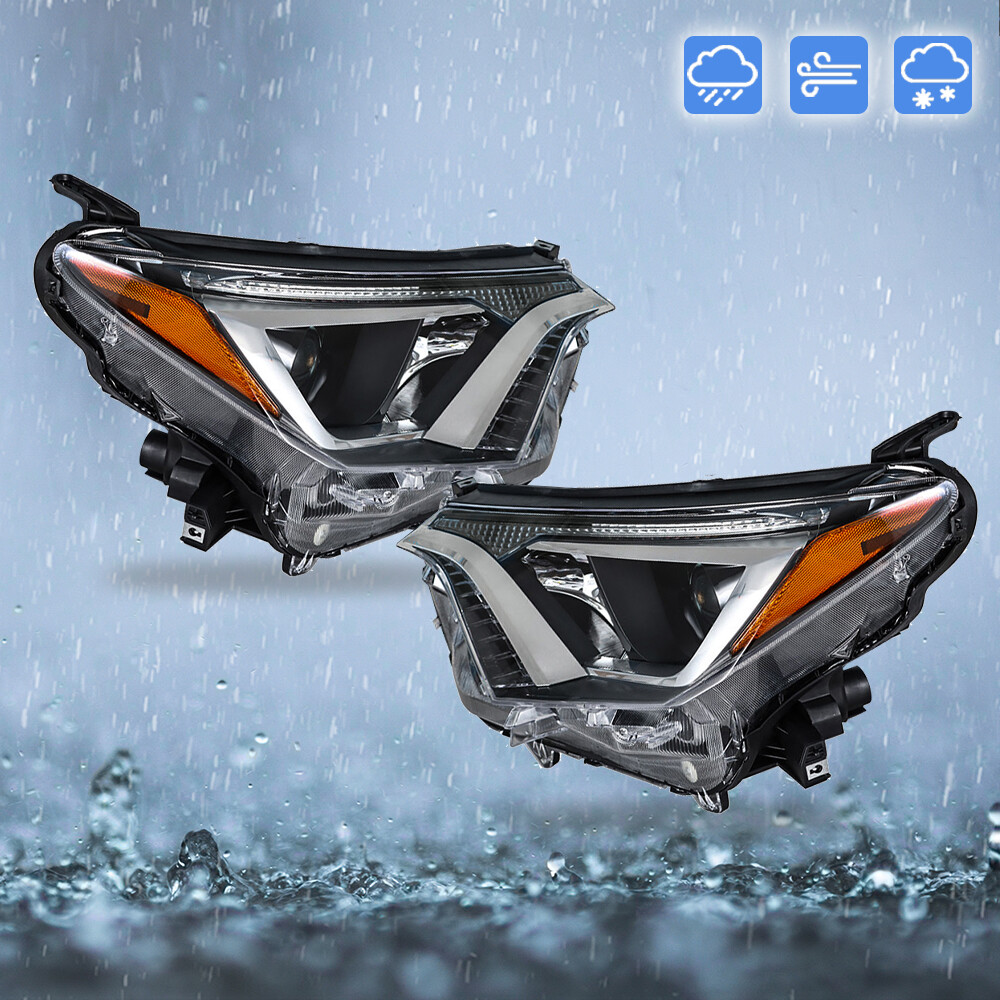 Headlights Halogen Headlamps Left&Right For 2016 2017 2018 Toyota Rav4 ...