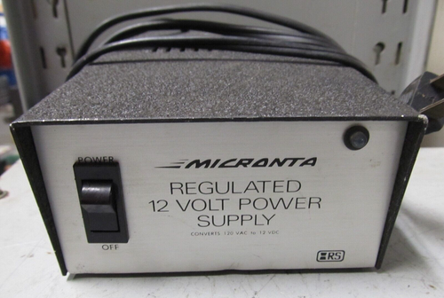 MICRONTA 22-124 Regulated 12 Volt Power Supply 120 VAC | eBay