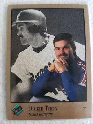 DICKIE THON TEXAS RANGERS 1992 LEAF/STUDIO BASEBALL CARD #250 | eBay