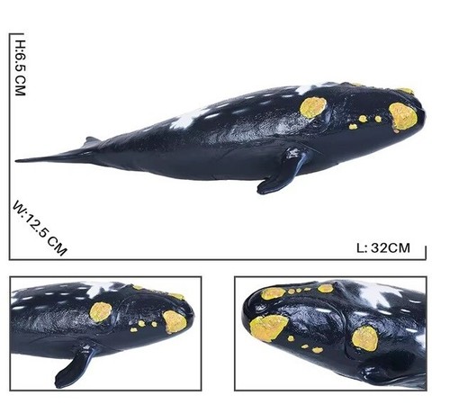 Bowhead Whale Sea Animal Toy PVC Action Figure Doll Kids Toys Soft ...