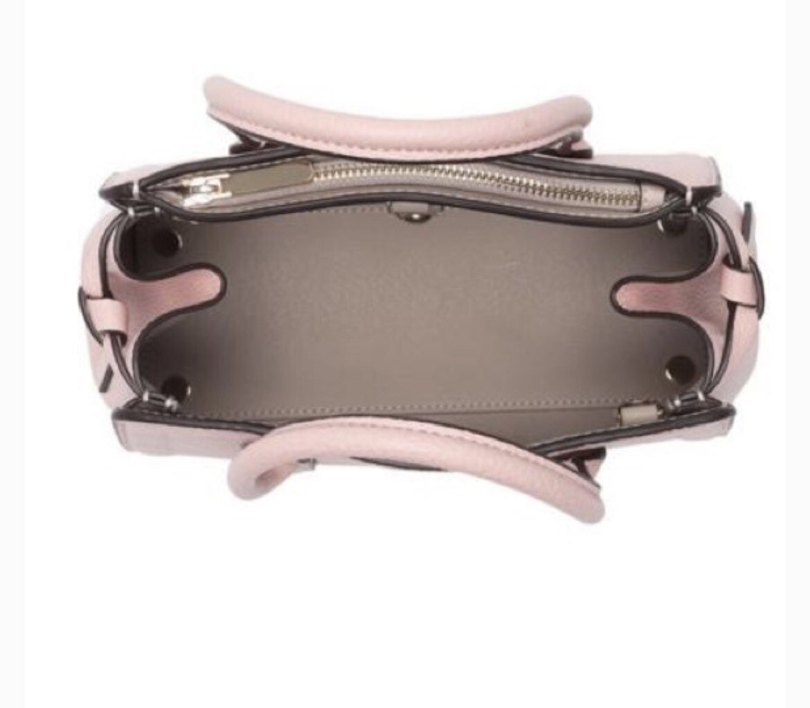 KATE SPADE NEW YORK Knott Mini Satchel Pebbled Leather Crossbody Mochi ...