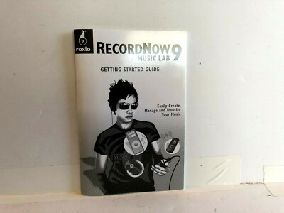 RecordNow 9 Music Lab Quick Stard Guide Roxio Vintage PC INSERT ONLY | eBay