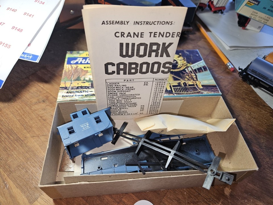 HO Athearn Blue Box 1278 Work Caboose MoW Wabash WAB 615 Blue Kit | eBay