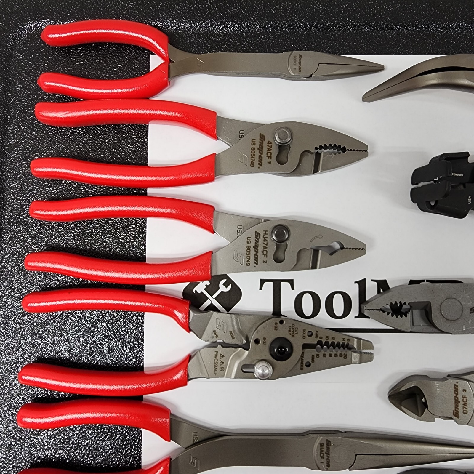 Snap-on Tools USA NEW 15pc RED Master Plier/Cutter/Stripper Set LN46ACF ...