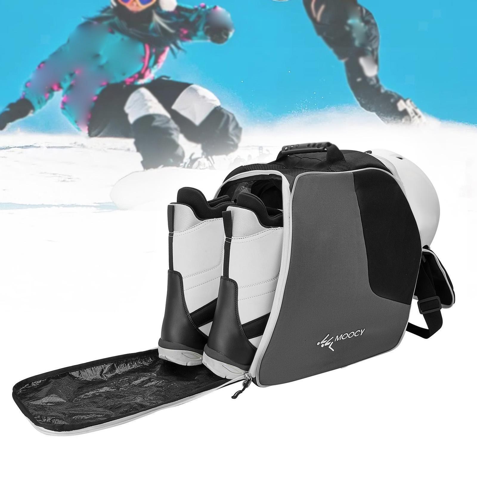 Ski Boot Bag Separate Compartments Travel Boot Bag for Gloves Goggles ...