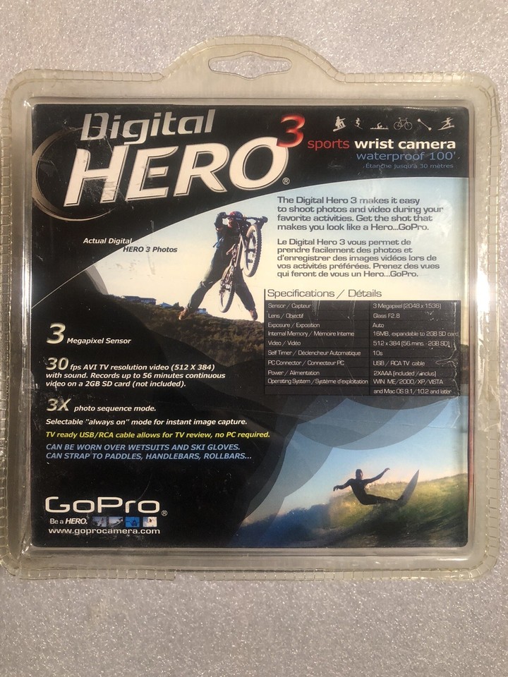 GoPro Digital HERO 3 Sports Wrist Camera 1st Gen Rare Collector Item ...