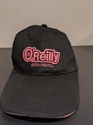 O'Reilly Auto Parts Black & Pink Baseball Cap Hat Hook & Loop ...