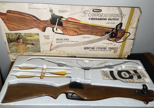 Vintage WHAM-O POWERMASTER CROSSBOW OUTFIT with Orignal Box | eBay