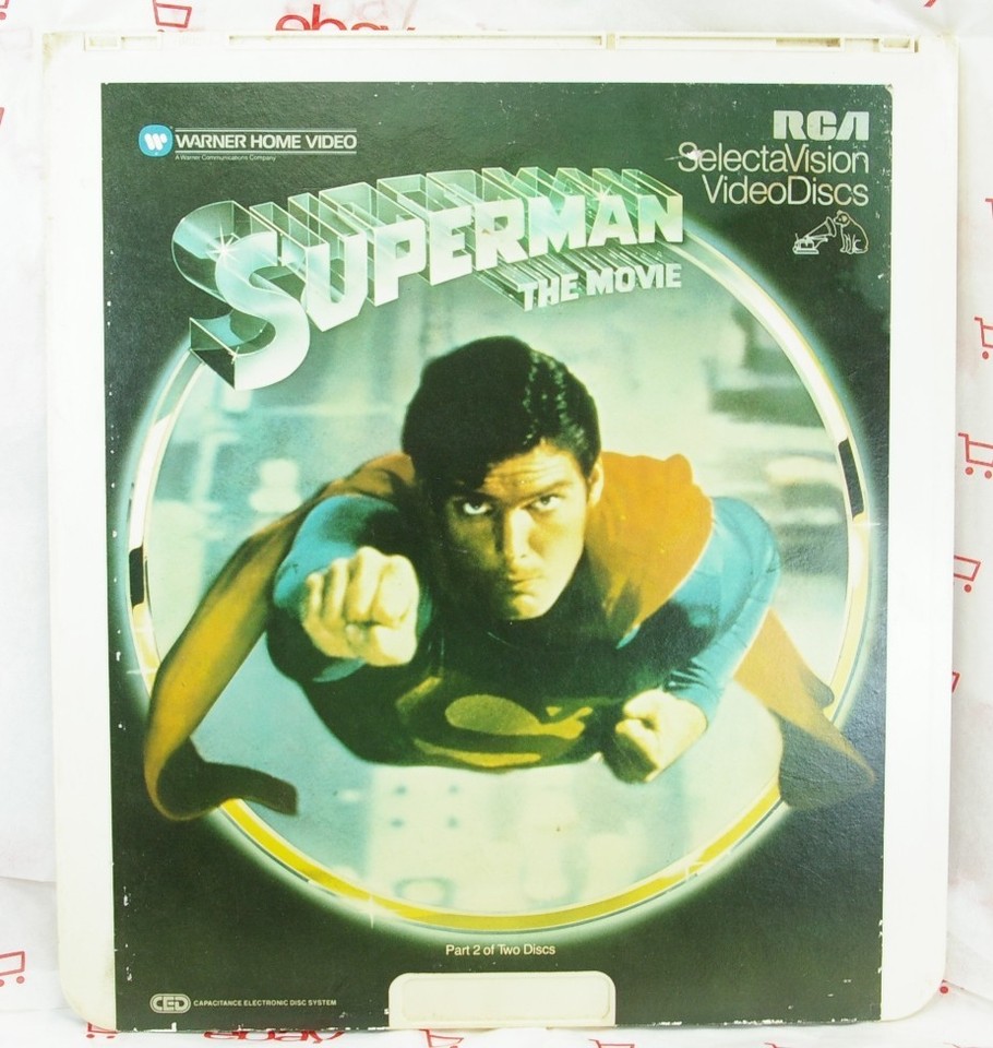 1982 Superman The Movie *2 Disc Set* CED RCA SelectaVision Video Disc ...