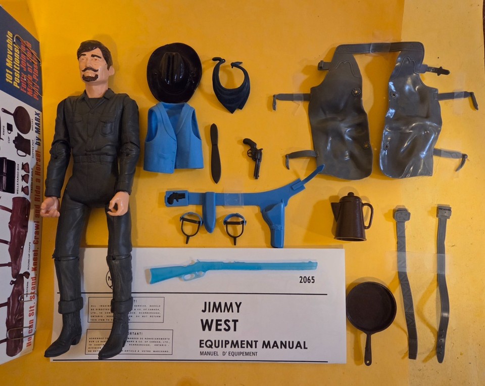 Grey body Jimmy West + 17 Accessories + Manual Marx Mod box Johnny ...