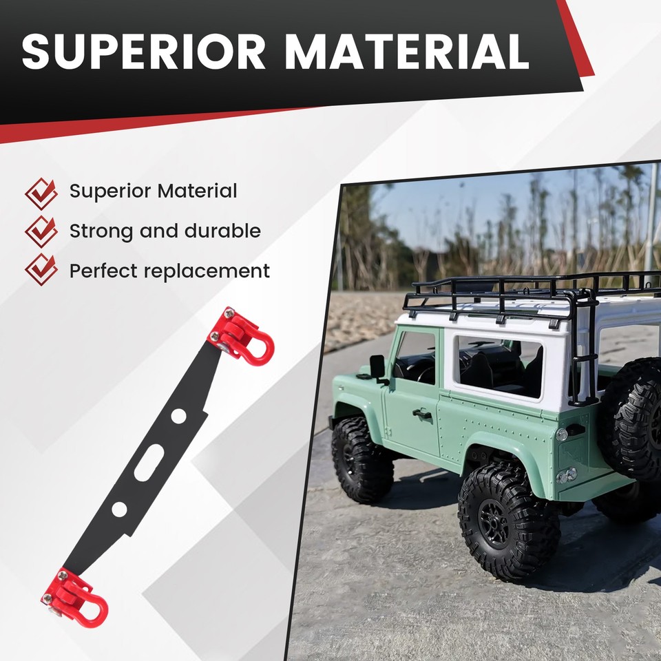 Metal Rear Bumper with Tow Hook for MN D90 D91 D99S MN90 MN99S 1/12 RC ...