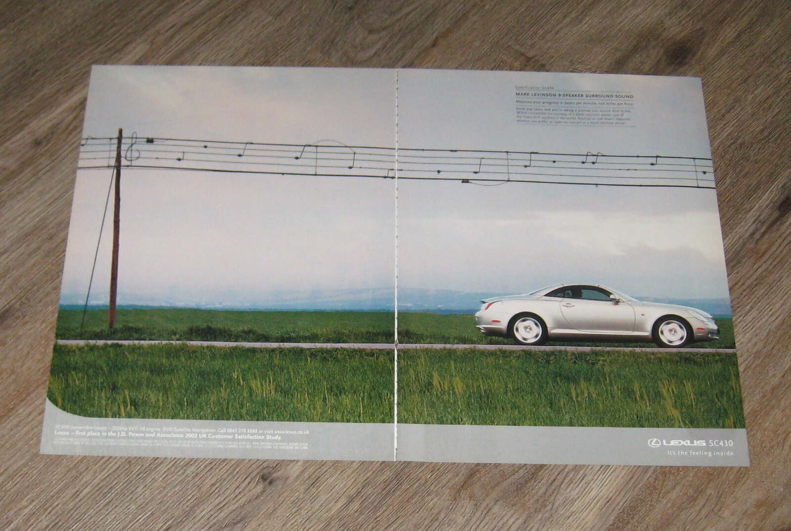 LEXUS Car AD 2002 SC430 original TWO magazine pages advertisement | eBay