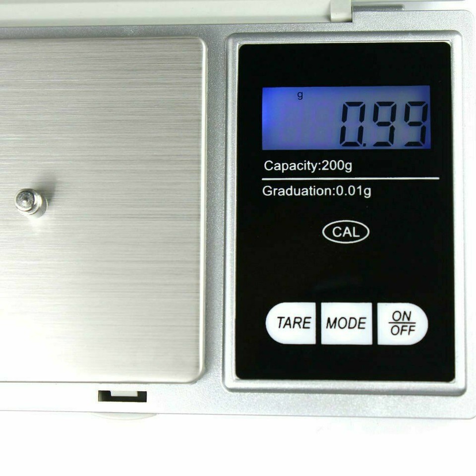 0.01g x 200g Digital Pocket Scale 0.01 Gram Portable Precision Scale ...
