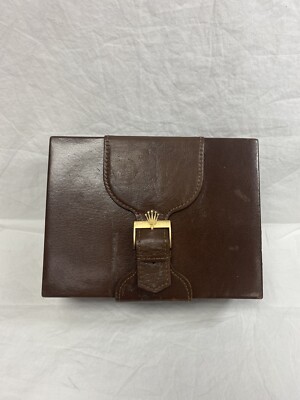 Vintage Swiss Montres Rolex President Leather Box w Buckle Rolex No ...