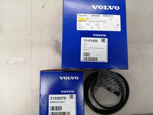 Original Volvo XC60 / V60 / V70 / XC70 Keilriemen-Satz Diesel 31401425 ...