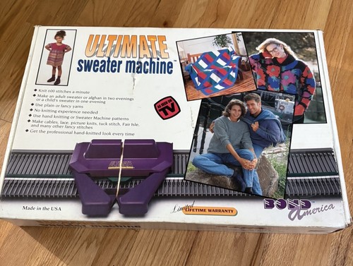 Ultimate Sweater Machine Knitting Machine Crafts Bond America 2000 ...