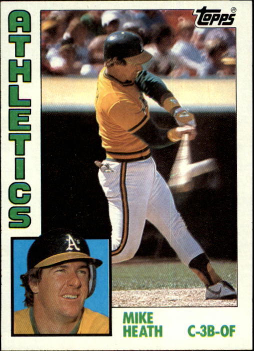1984 Topps Oakland Athletics Baseball Card #567 Mike Heath | eBay