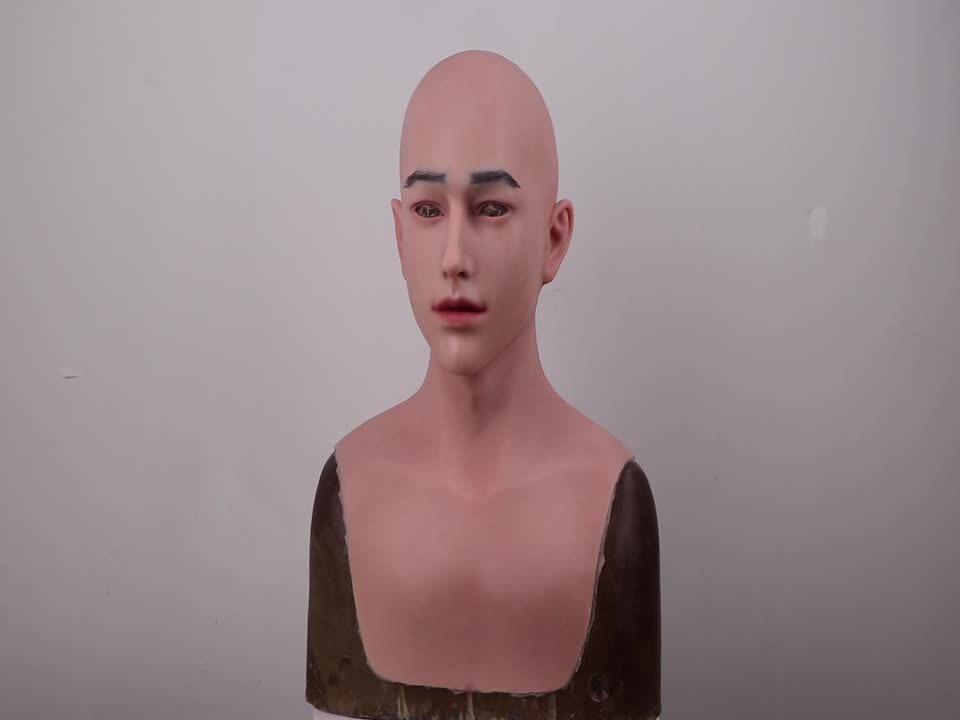 Realistic Young Man Mask Silicone Full Face Mask For Crossdresser ...