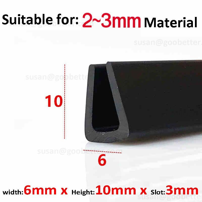 Car Door Boot Edge Protector Strip Trim U Shape Guard Seal Rubber ...