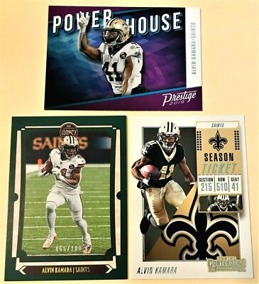 Alvin Kamara - 12 diff. Cards inc 2019 Legacy # 065/100 - Saints FREE ...