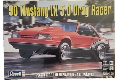 Revell 90 Ford Mustang LX5.0 Drag Racer- Model Kit 85-4195 Scale 1:25 ...