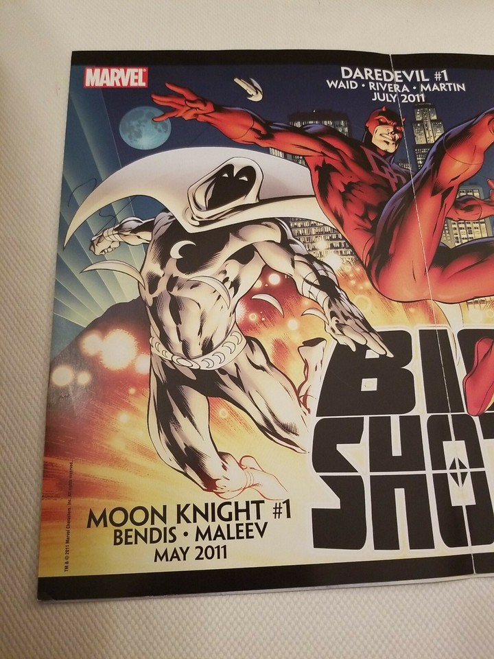 Thor Loki + Moon Knight Punisher Daredevil 2 sided promo poster 13.5 X ...