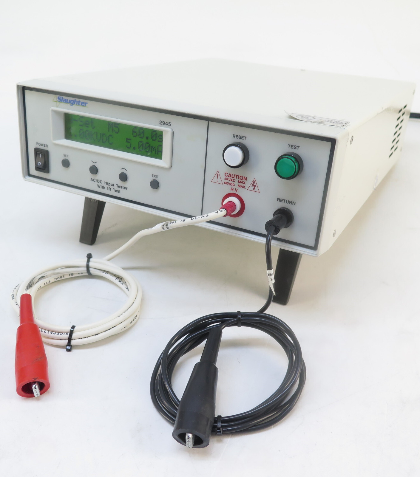 Slaughter 2945 5 kV AC / 6 kV DC Hipot / Insulation Resistance Tester ...
