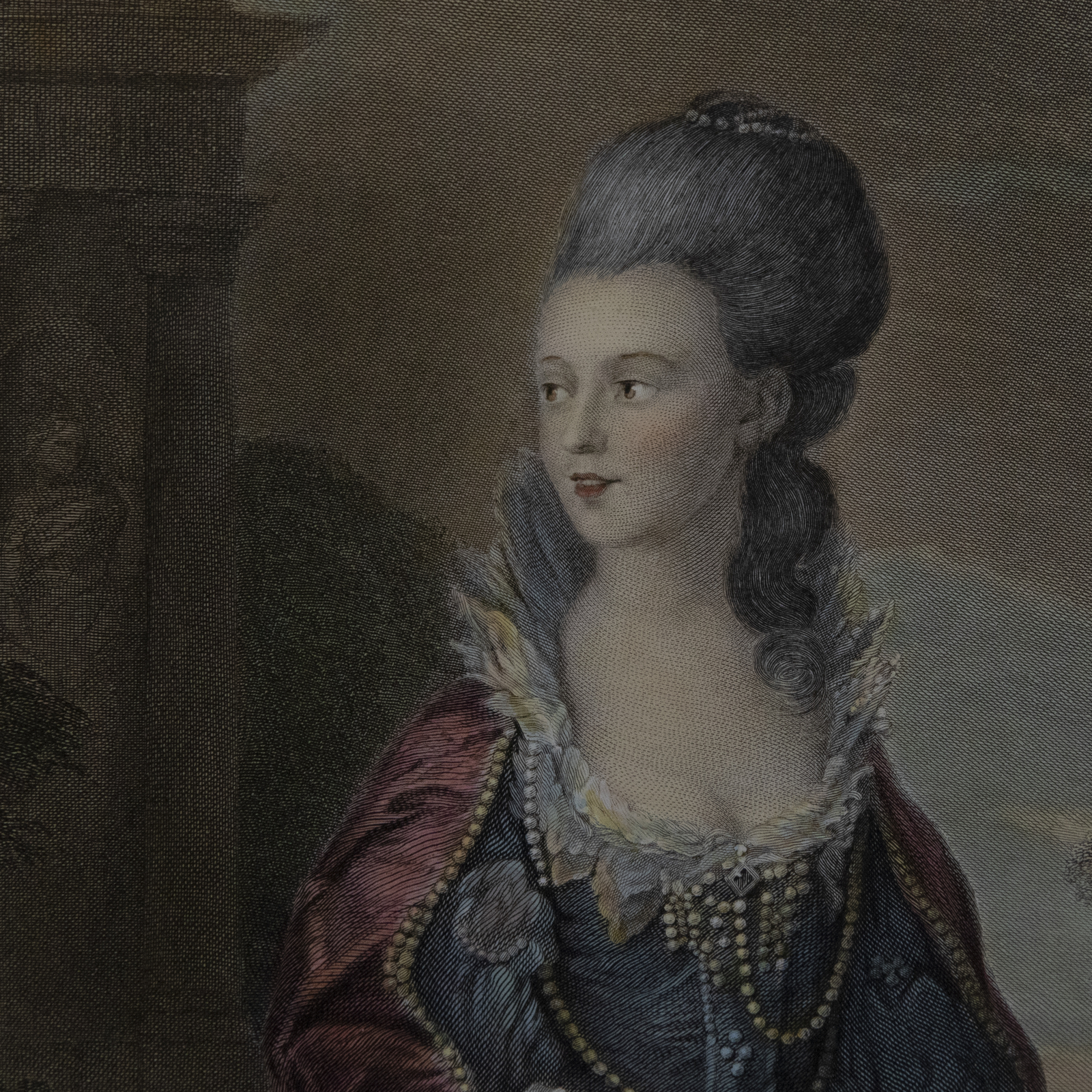 Robert Graves - Framed 19th Century Engraving, The Hon. Frances ...