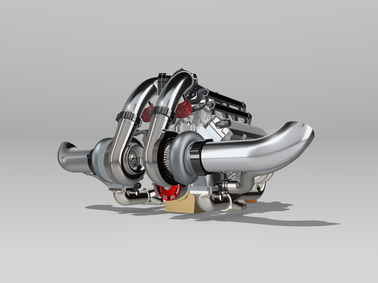 1:25-1:24 Scale Resin SBC Twin Turbo Engine Kit | eBay