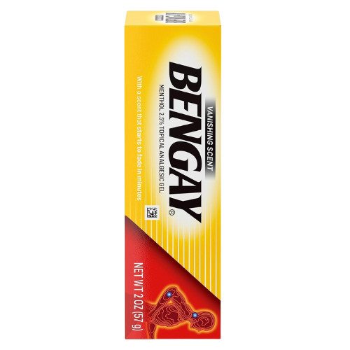 BENGAY Pain Relief Gel Menthol Vanishing Scent 2.5% 2oz Fast Relief - 3 ...