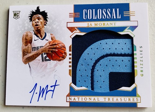 Ja Morant Rookie Patch Auto 1/1 READ 2019-20 National Treasures ...