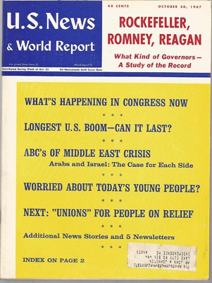 U.S. News & World Report Magazine - Oct 30, 1967 - Rockefeller, Romney ...