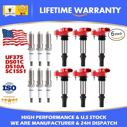 6P Ignition Coil Spark Plug for Cadillac CTS STS SRX Allure LaCrosse ...