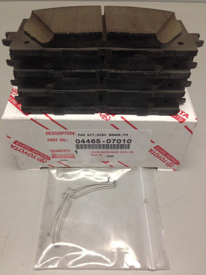 2010-2017 CAMRY Front Brake Pads 04465-07010 Genuine Toyota Factory | eBay